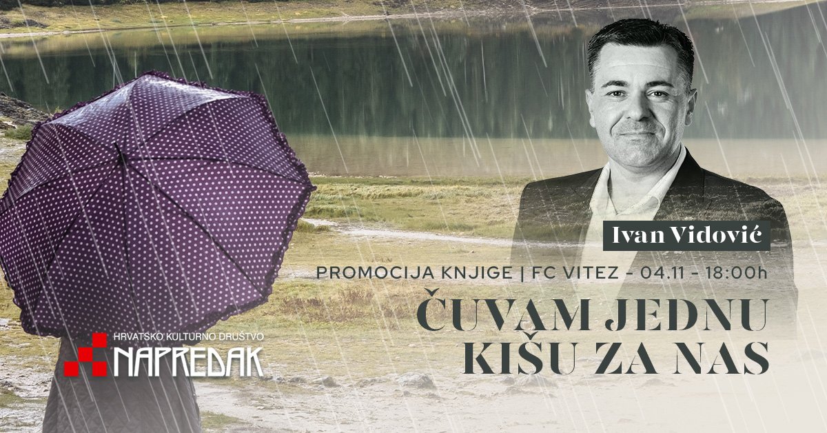 Noćas Vitežanin Ivan Vidović predstavlja svoju šestu knjigu “Čuvam ...
