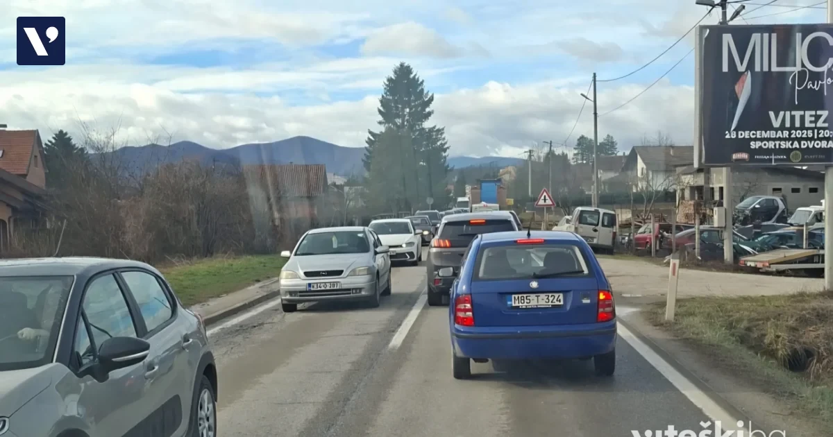 Velike kolone na ulazu u Vitez iz pravca Busovače – kolone kroz Buhine ...